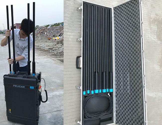 High Power Portable Military Signal Jammer , Portable Wireless Signal ...
